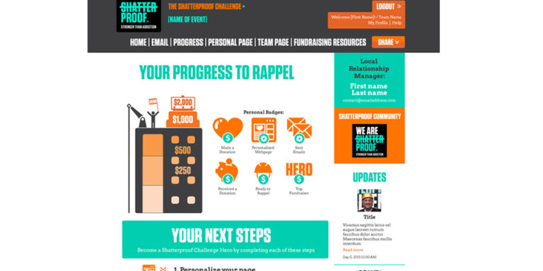 Shatterproof – The Shatterproof Challenge | Charity Dynamics