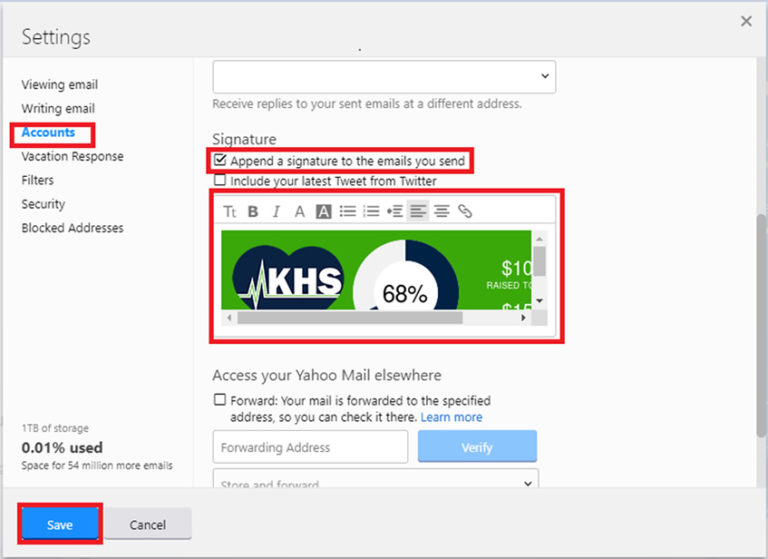 Email Badge Setup | Charity Dynamics